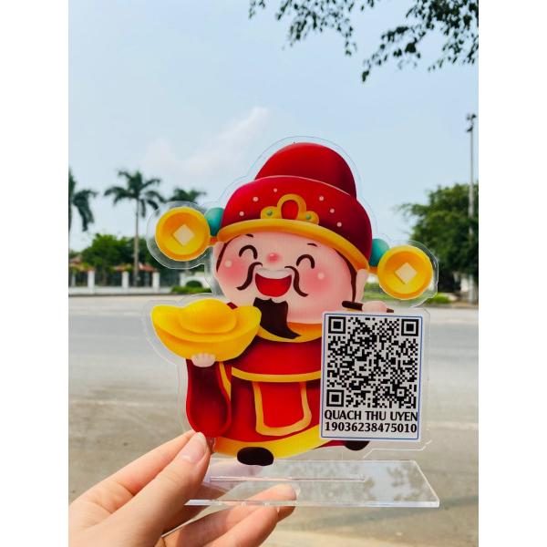 Mica Qr code board, desktop Qr code, lucky cat Qr, payment Qr | Shopee ...