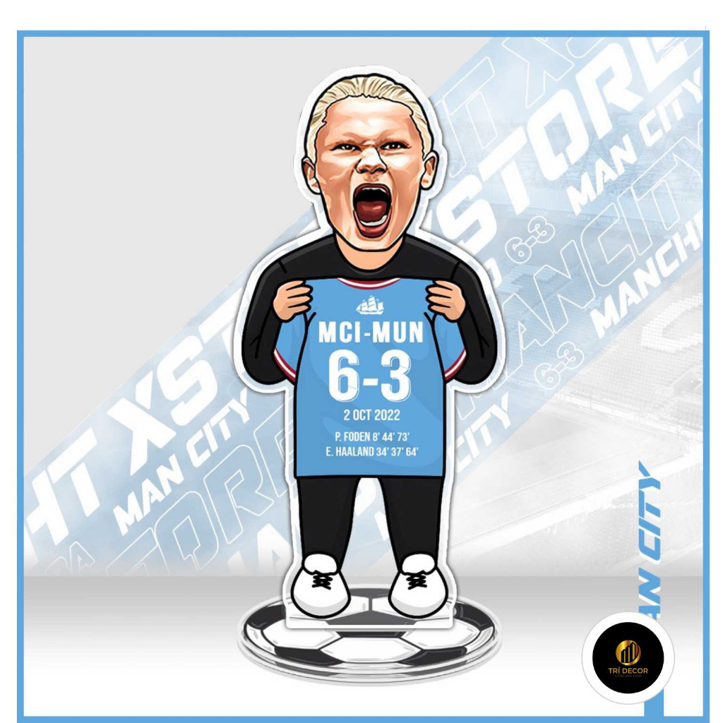 Standee model printed with the image of player Erling Haaland ...