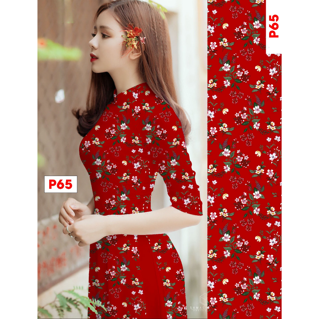 High quality 3D printed ao dai_ Code P65 | Shopee Malaysia