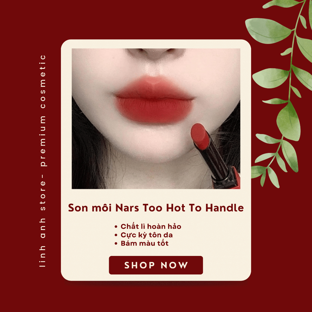 Nars Powermatte Lipstick 1.6g 133 Too Hot To Hold - Burnt Orange Red ...