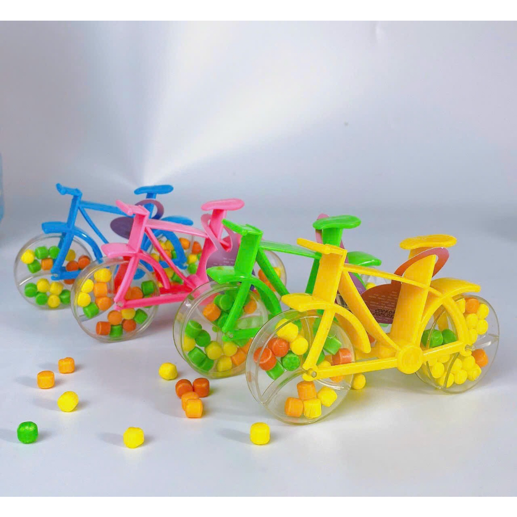 Cute multicolored bicycle-shaped fruit-flavored candy (8g) | Shopee ...