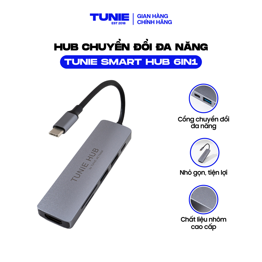 Tunie Type C 6in1 multi-function conversion Hub - 1 for 1 | Shopee Malaysia