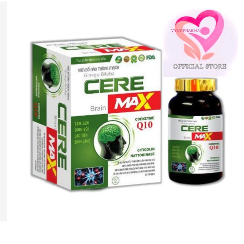 Ginkgo Biloba Cere Brain Max Coenzyme Q10 Brain Supplements Support ...