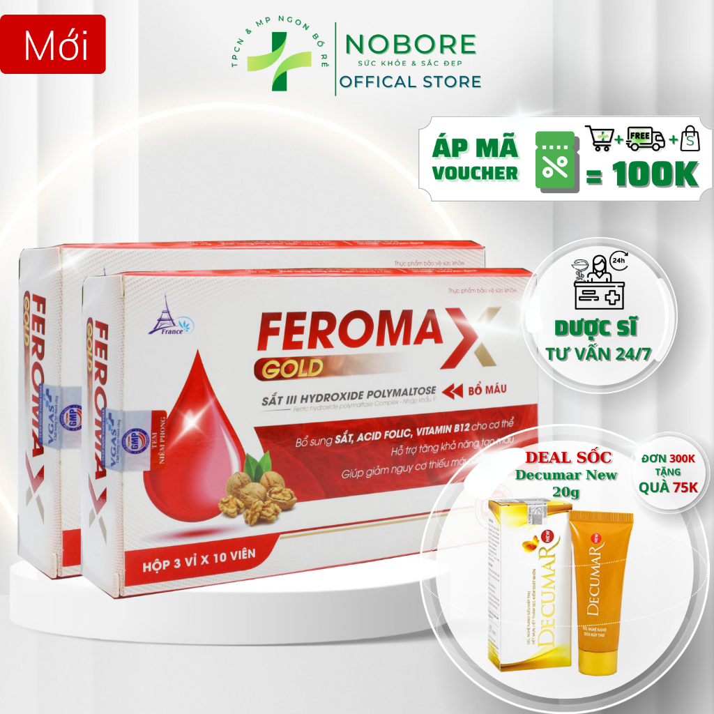 Feromax Gold Helps Supplement Iron, Folic Acid, Vitamin B12 to Improve ...