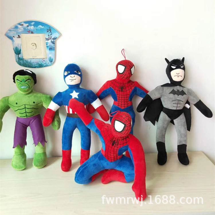 Spider-man Stuffed Animal Teddy Bear, Iron Man, Batman, Captain America ...