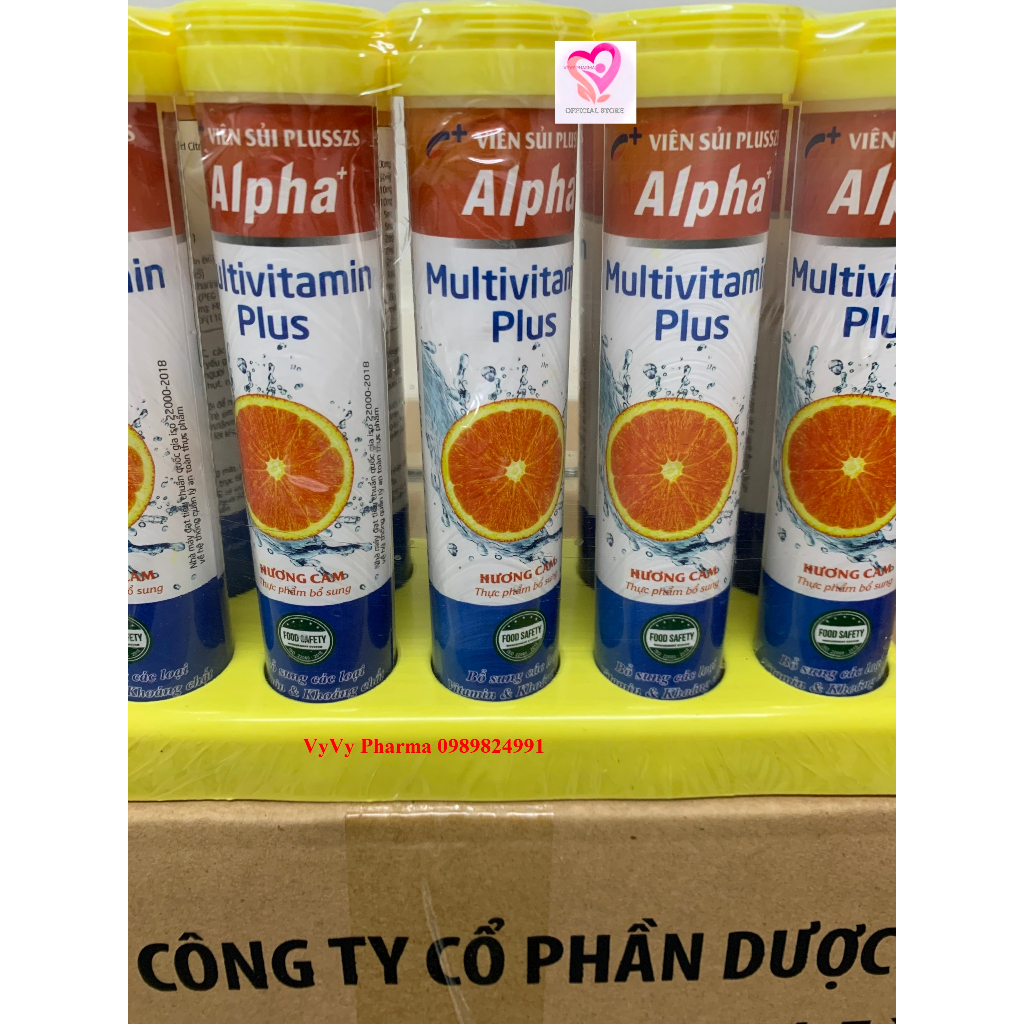 Plusszs Alpha + Multivitamin Effervescent Tablets With Orange Flavor ...