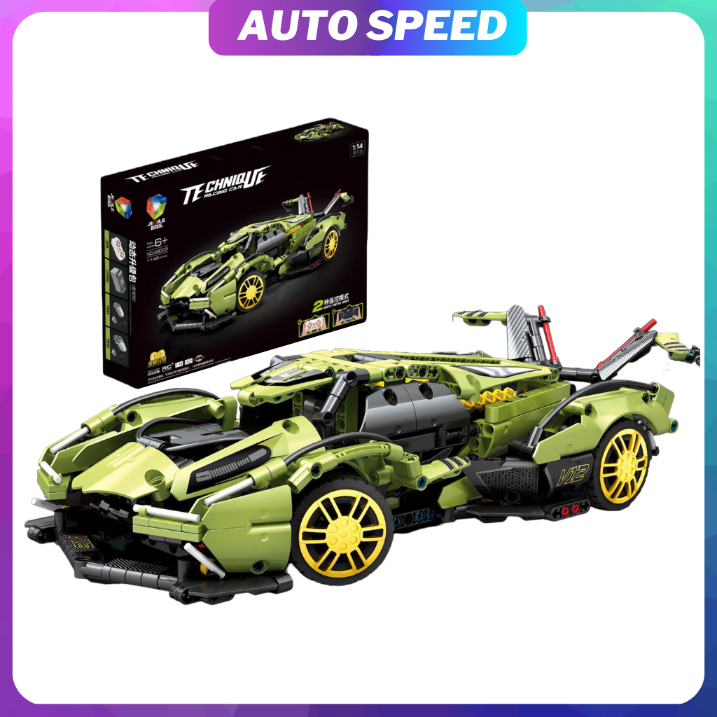 [Control] V12 Supercar Assembly Model In Green 1:14 Ratio, V12 SKU ...