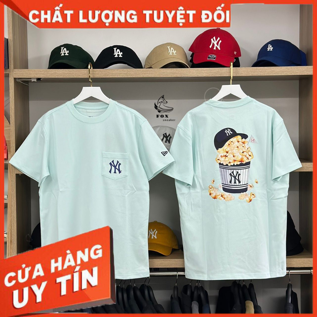 (Auth) Mint Green Popcorn New Era T-Shirt 13697651 | Shopee Malaysia