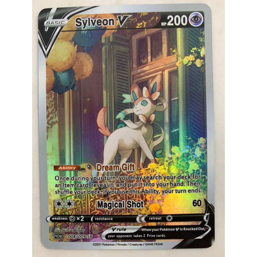Pokemon Sylveon V Card -008/009Sp promo Alternate Art Ultra Rare ...