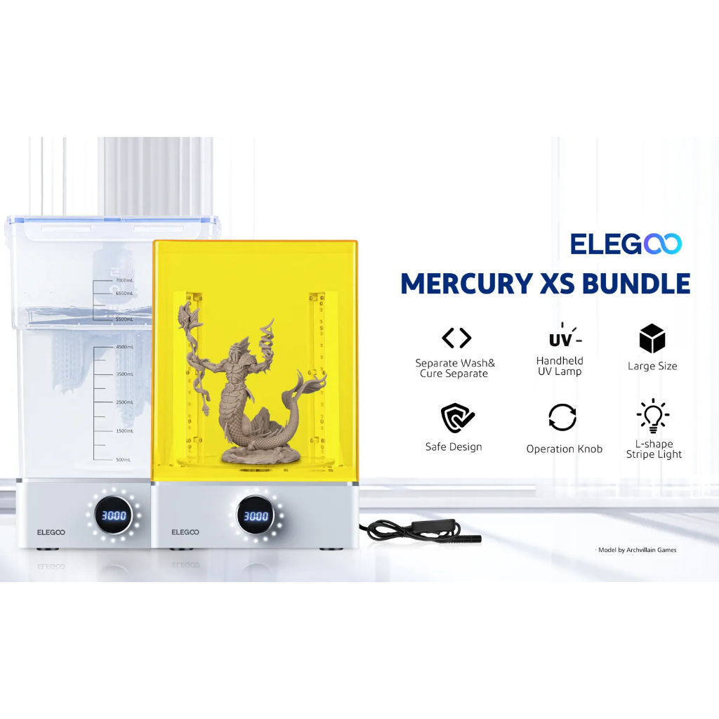 Elegoo Mercury XS Bundle Washing and Curling Station UV Washing and ...
