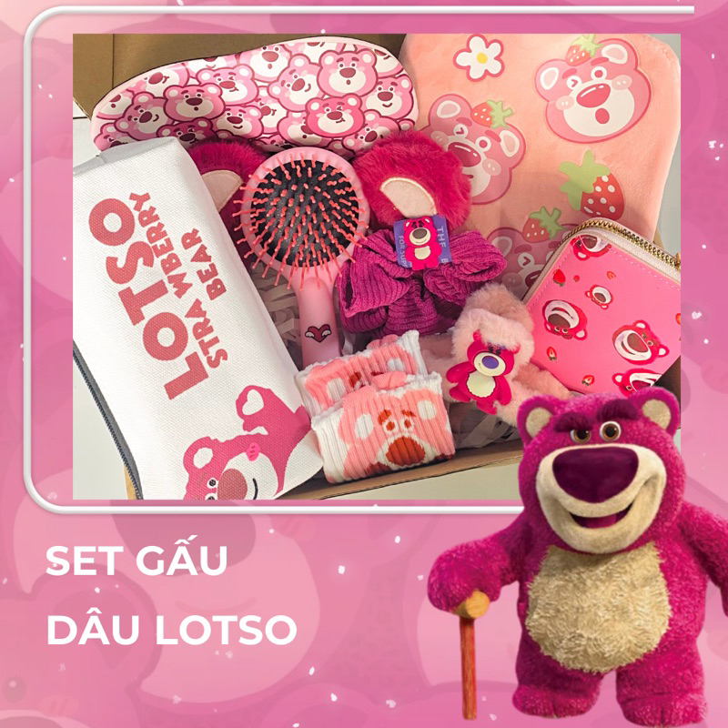 LOTSO Pink Strawberry Bear Birthday Gift Set, Mid-Autumn Festival ...