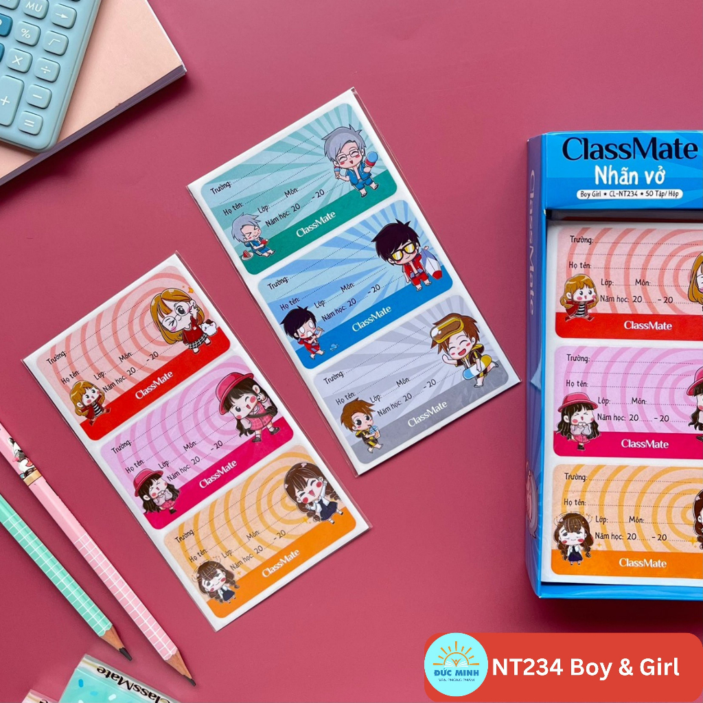 Synthesize New Classmate notebook stickers for boys and girls ...