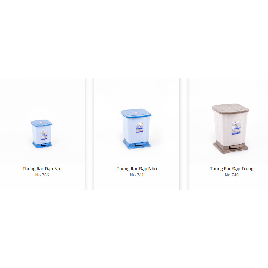 Small, small, medium square trash can with pedal - Duy TAN - Duy Tan ...