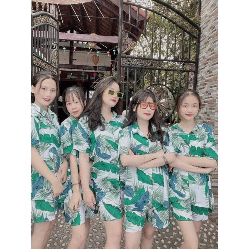 Floral and fruit beach uniform, family beach uniform | Shopee Malaysia