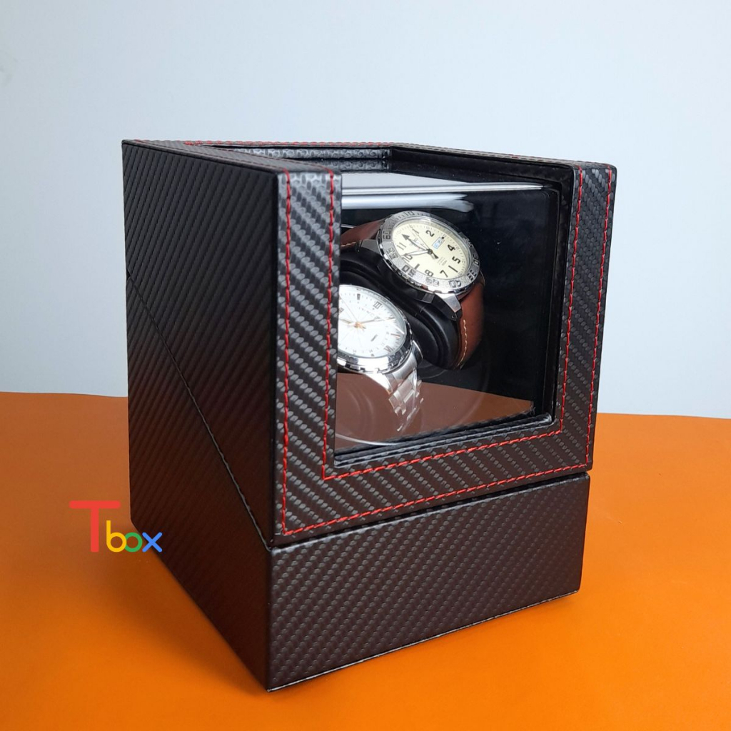 Mechanical watch winder, automatic winder for 2 w135t carbon-textured ...