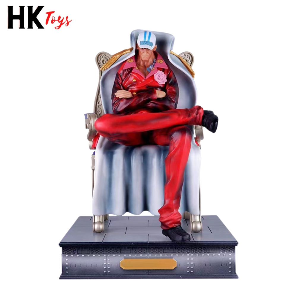 Onepiece Akainu Model 'Red Dog' sitting in a super cool chair 30cm tall ...