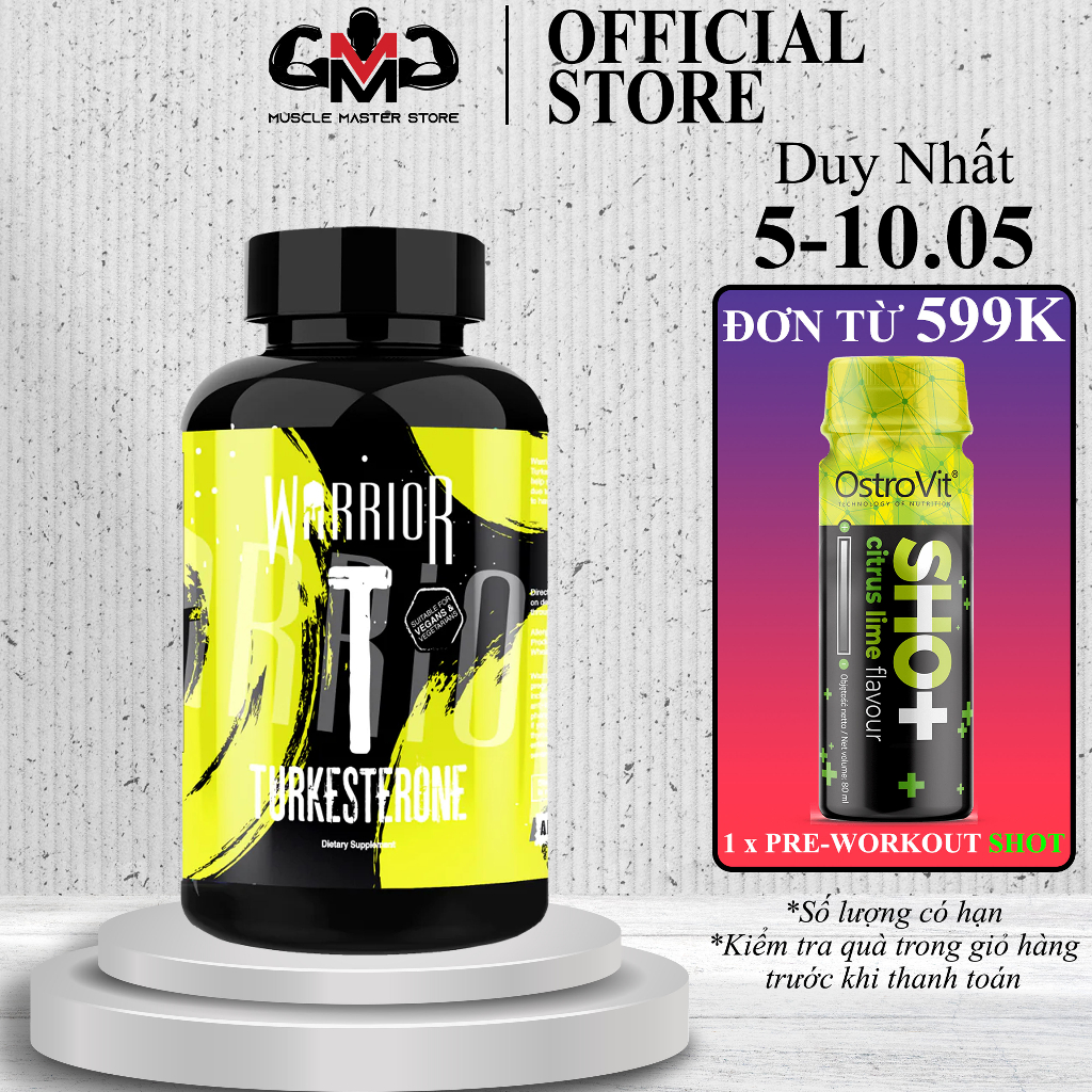 Warrior Turkesterone Muscle and Fitness Development Oral Tablet 500mg ...