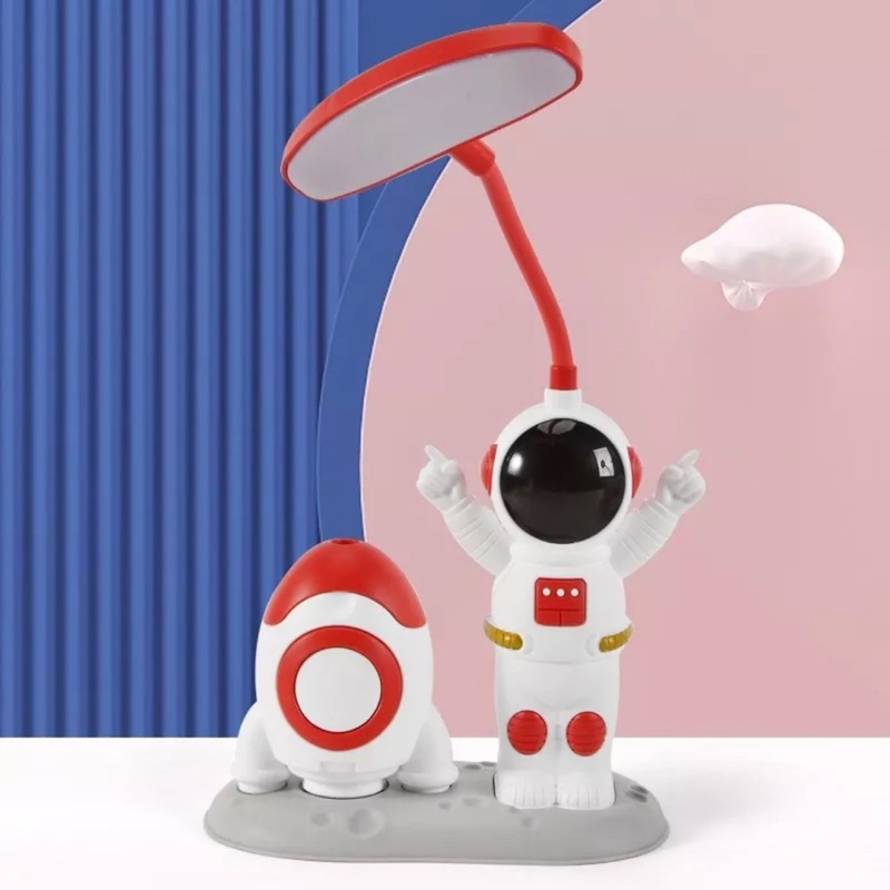 Astronaut Study Desk Lamp with Pencil Sharpener, Cute Multifunctional ...