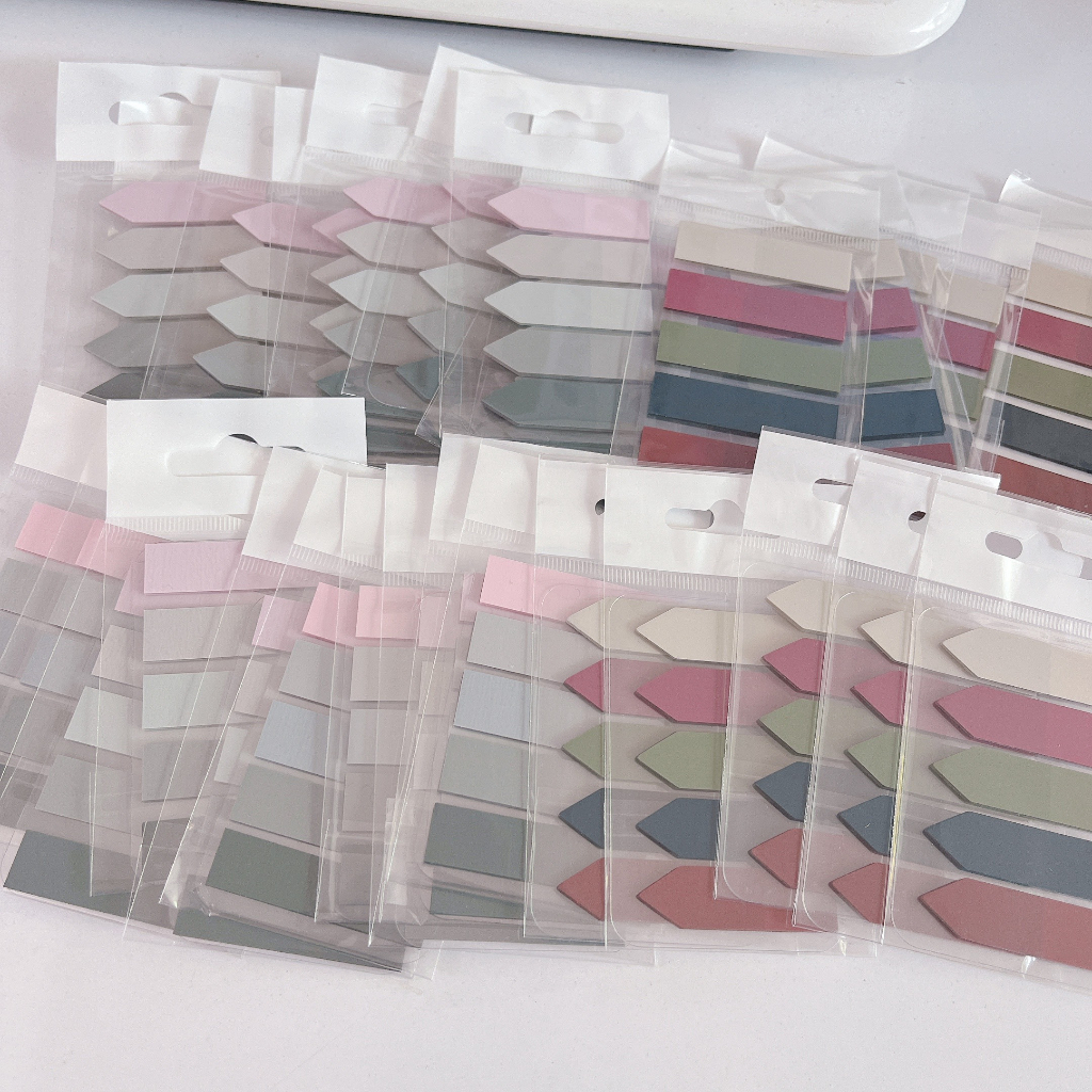 Set of 100 clear plastic bookmarks | Shopee Malaysia