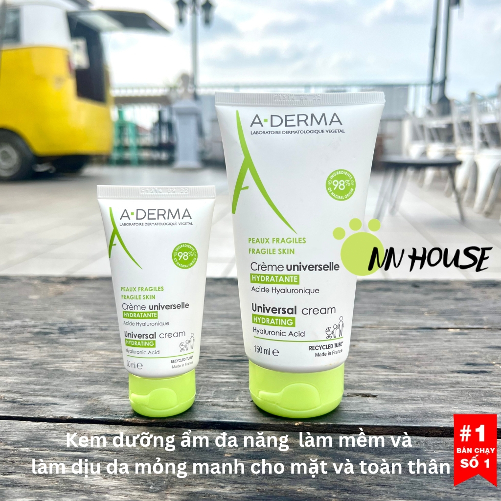 Aderma Universal Cream skincare from glycerin, hyaluronic acid, shea ...