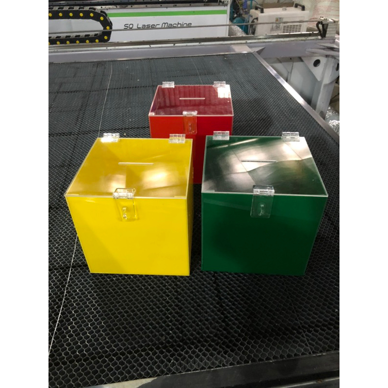 Coupons, Visit Boxes, Transparent Lids, 3mm Thick, Colorful, Acrylic ...