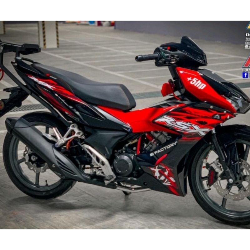 Honda Winner X V2 Rsx Red Black Removable Fire Stamp | Shopee Malaysia