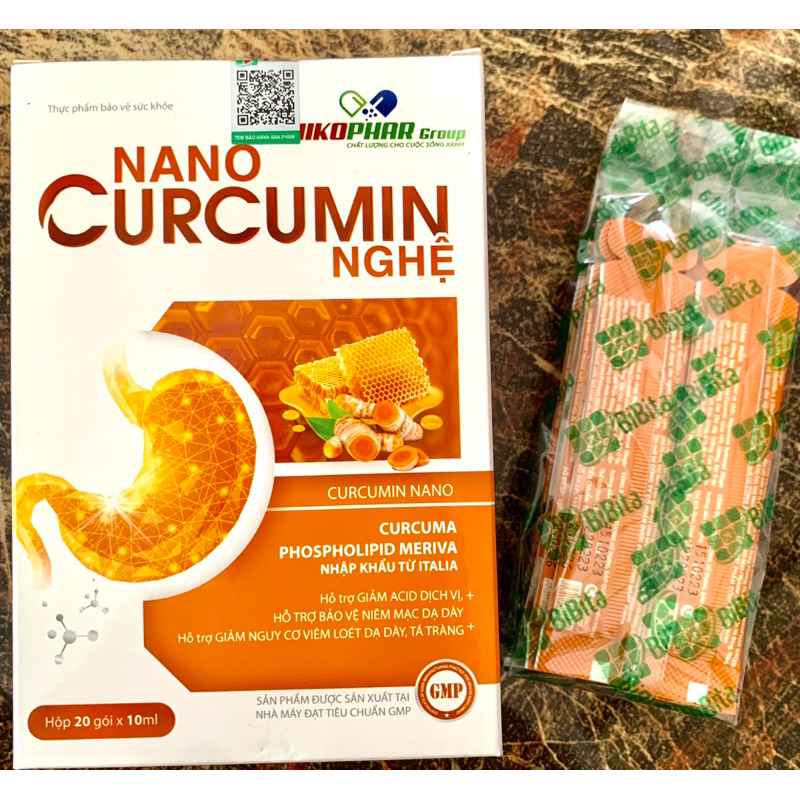 Nano Curcumin gel supports the protection of the stomach lining, box of 20 packs | Shopee Malaysia