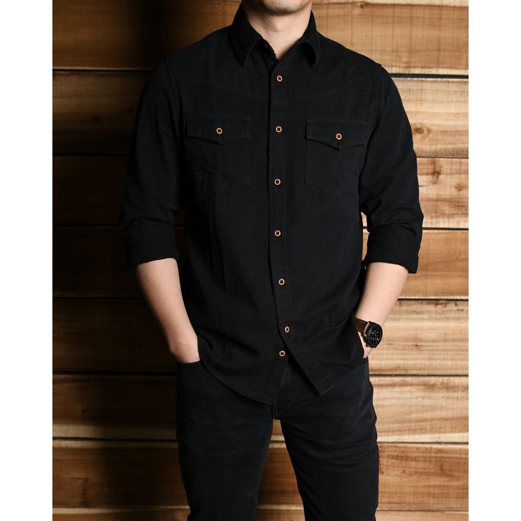 Long-sleeved Shirt from Wide, High Quality Khaki MVP Fabric. | Shopee ...