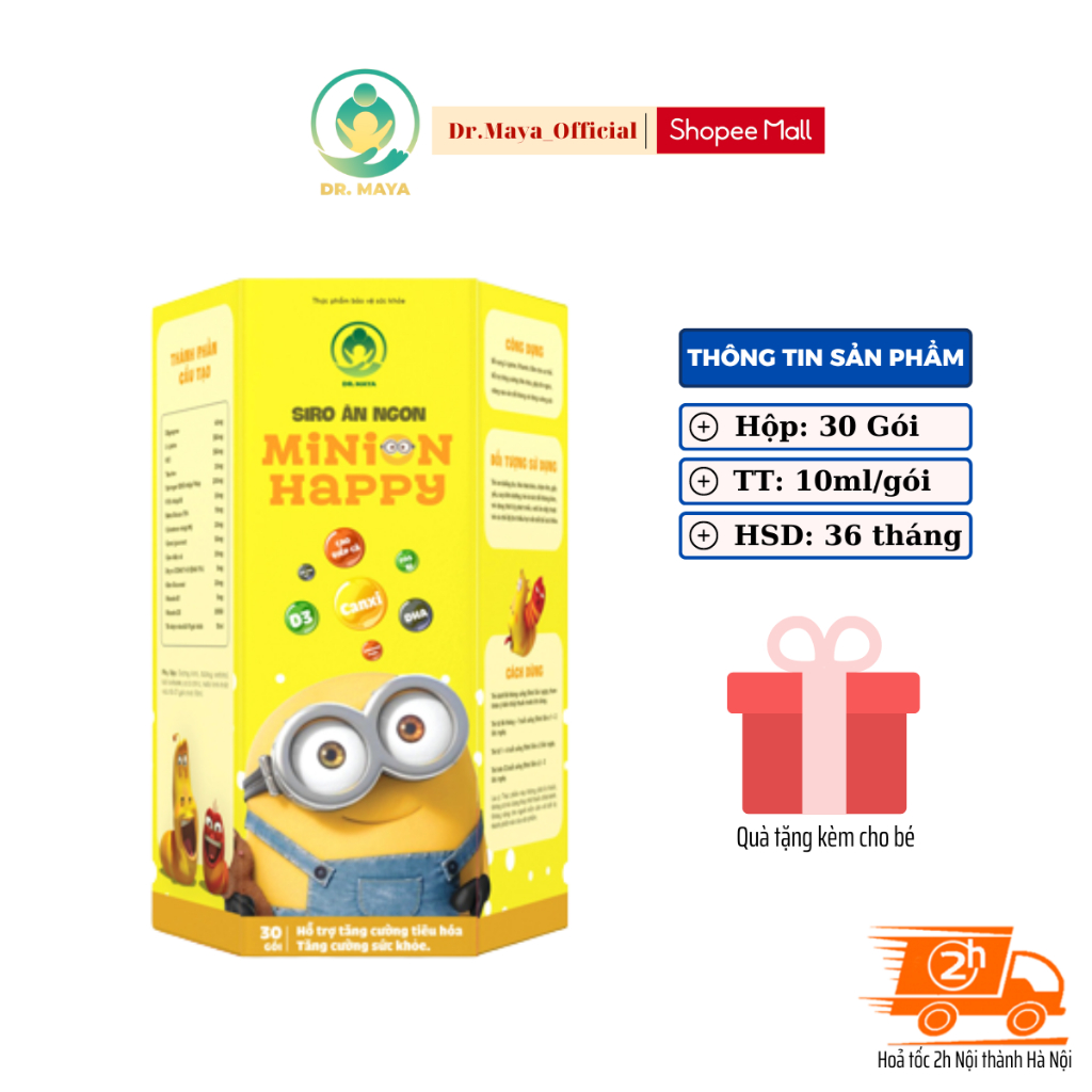 Minion Happy Dr.Maya delicious syrup Box of 30 packs supports good ...