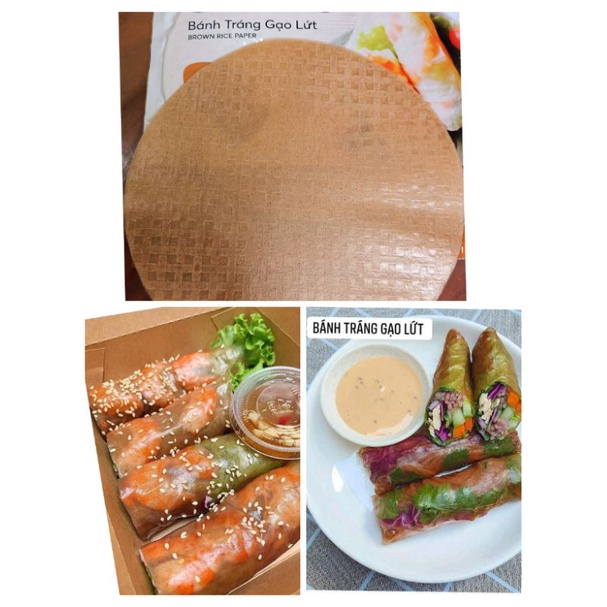 Brown rice paper made from 100% whole grain brown rice, super chewy ...