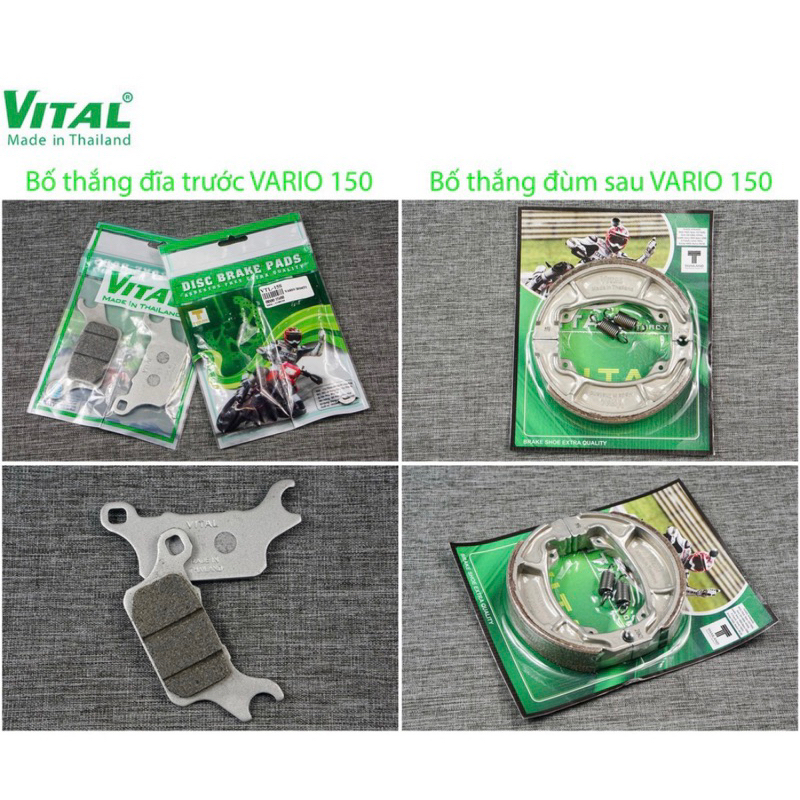 VARIO 150CC VITAL FRONT AND REAR DISC BRAKES MADE IN THAILAND | Shopee ...
