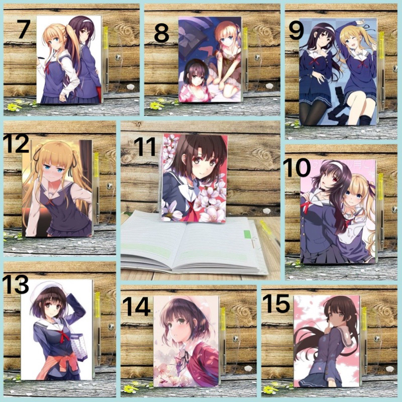 Anime notebook Saenai Heroine no Sodatekata Saekano comes with pen ...