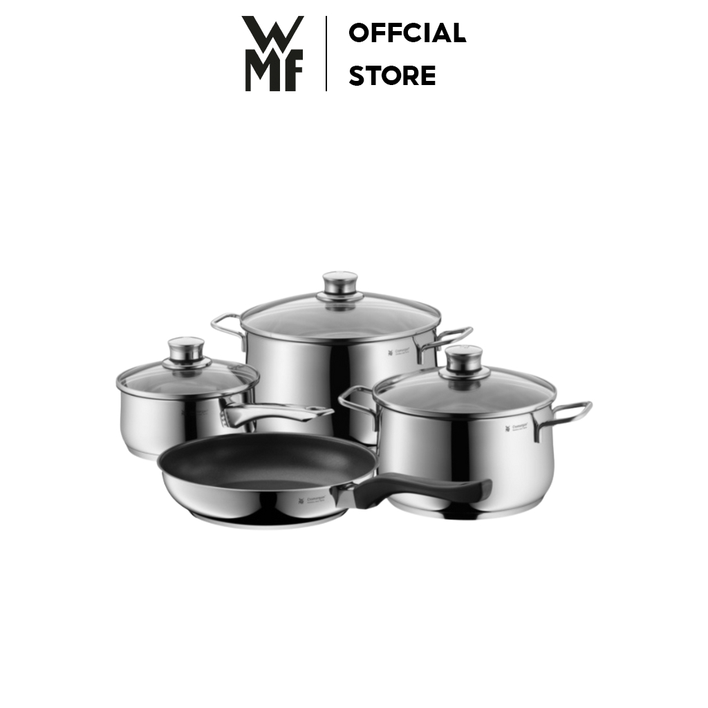 Wmf Diadem Plus 4 Pots and Pans Set Piece, Solid 3-layer Magnetic ...