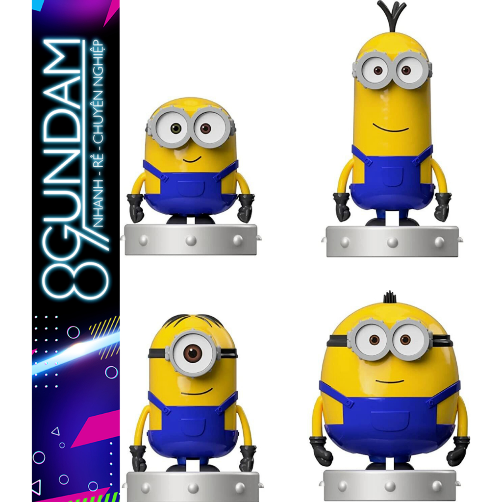 Toko-toko Minions BOB / KEVIN / STUART / OTTO Assembly Model (With ...