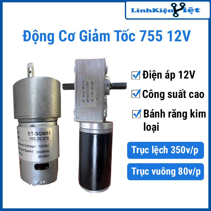 Dc 755 12V Deviation Shaft Motor / High Capacity Square Shaft | Shopee ...