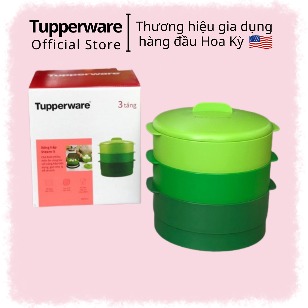 [Tupperware] Steam It steamer with 2 floors and 3 layers of safe virgin ...