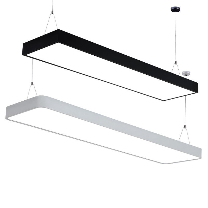 Office pendant light with rounded corners, box ceiling pendant light ...