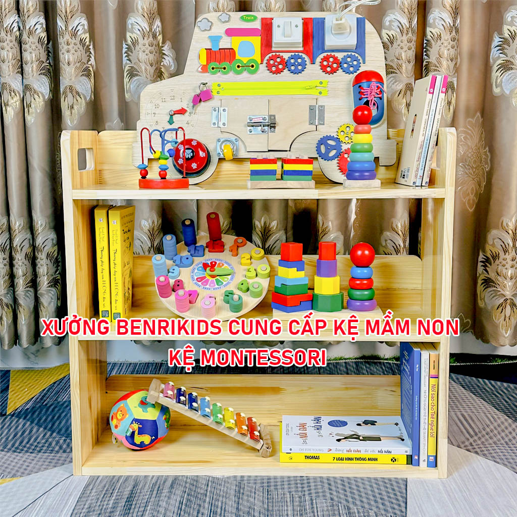 Vietnamese Wooden Multi-Purpose Toy Shelf for Children with Convenient ...
