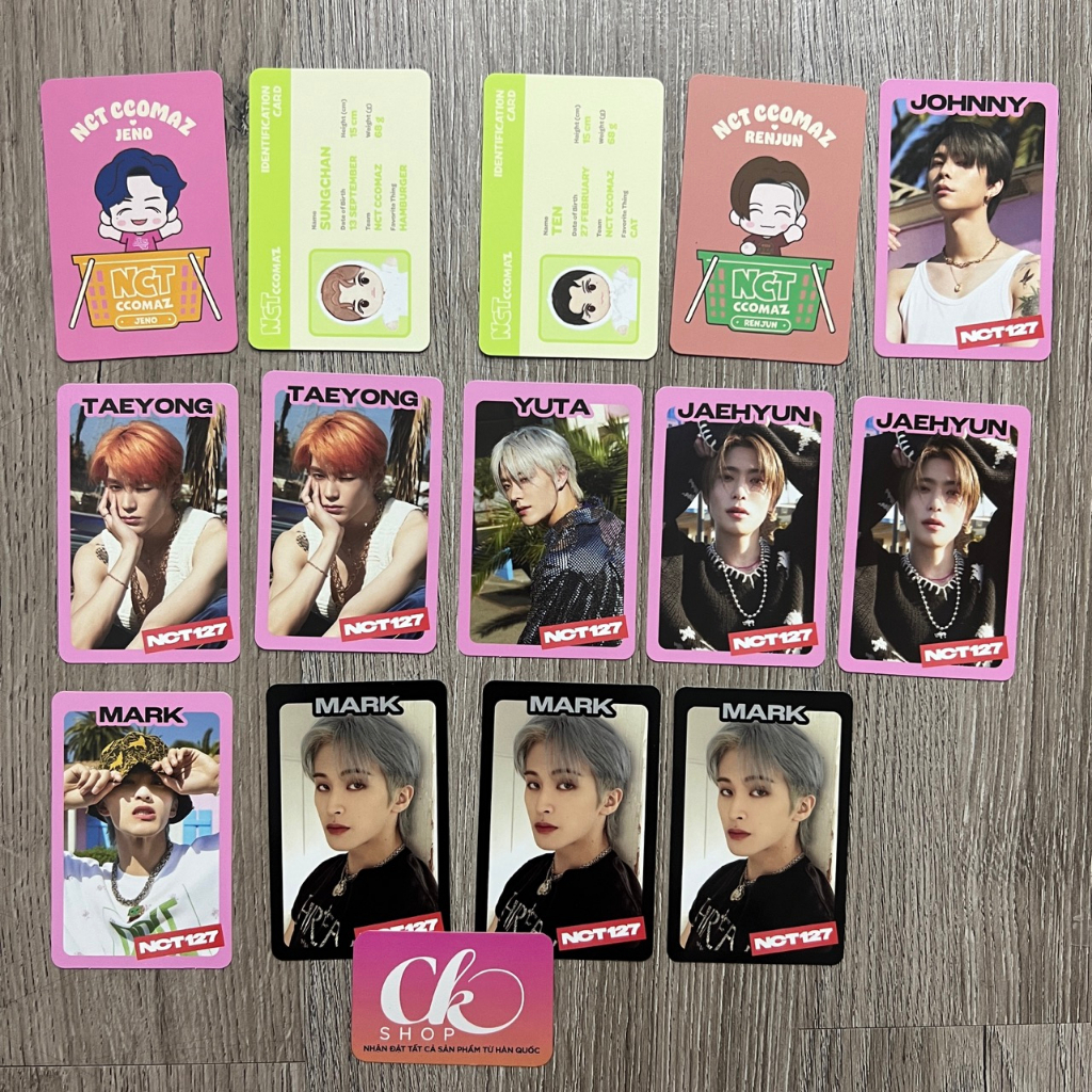 Photo with rounded corners photocard NCT 127, NCT DREAM SANSIO, AYYO ...