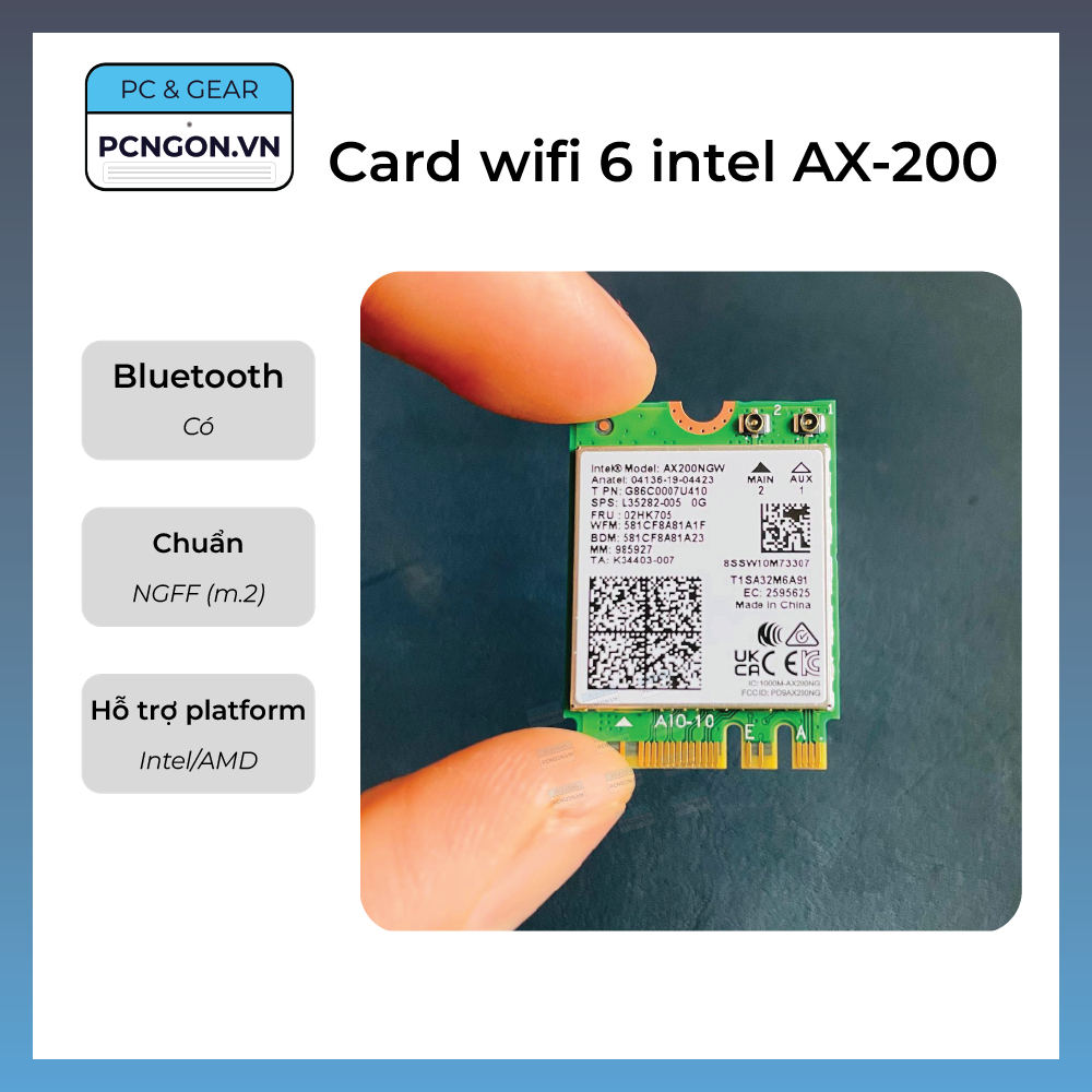 [PCNGON] Intel AX-200 wifi 6 Card | Shopee Malaysia