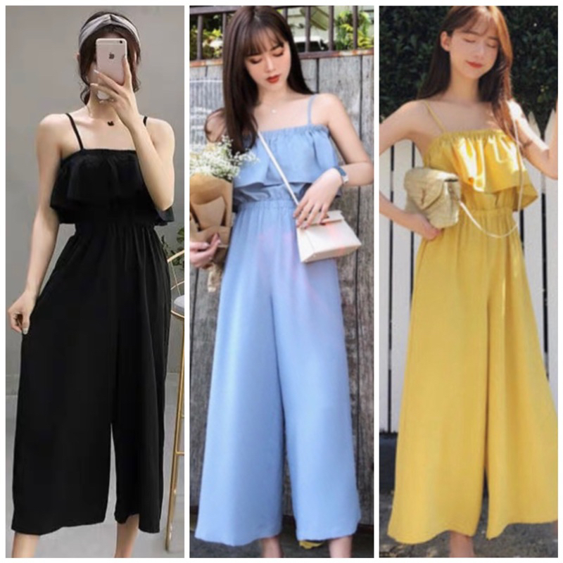 3-COLOR two-string jumpsuit (with real pictures) | Shopee Malaysia