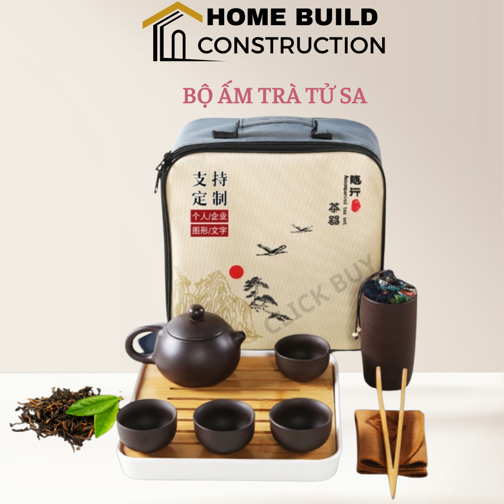 Tu Sa Teapot Set Travel 6 Cups 12 Piece With A Tray With A High-Class ...