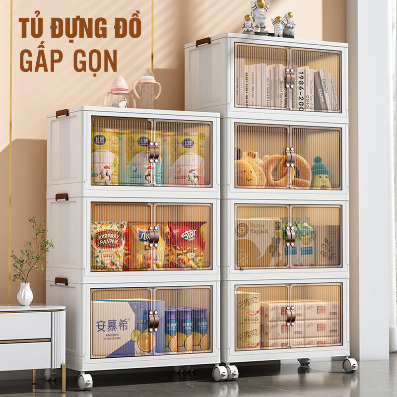 5-tier Folding Storage Bin - Foldable Multi-Purpose Wardrobe for ...
