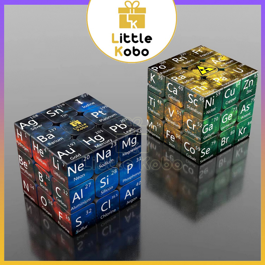 Rubik Chemistry Little Kobo Mathematics Rubic 3x3 Periodic Table ...