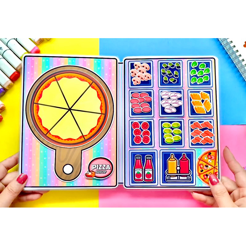 Toca's Pizza Store - Paper Dolls | Shopee Malaysia