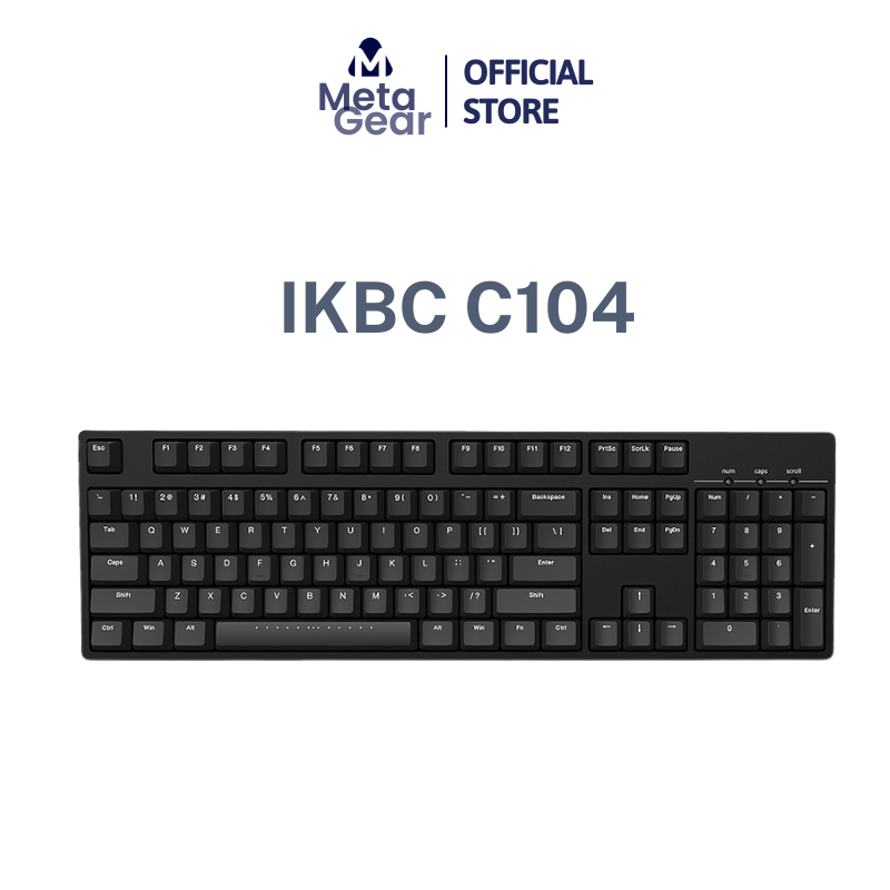 Ikbc C104 Mechanical Keyboard - Fullsize Keyboard - Brown Cherry Switch | Shopee Malaysia