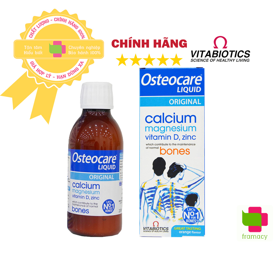 Osteocare Original Liquid Calcium, UK (200ml) calcium and d3 supplement ...