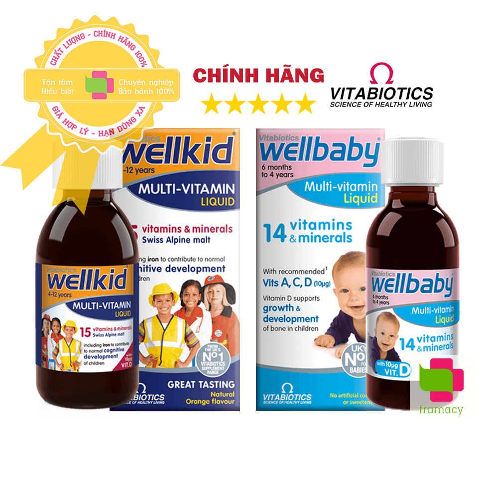 Multivitamin for Wellbaby (6 months - 4 years old)/Wellkid (4-12 years ...