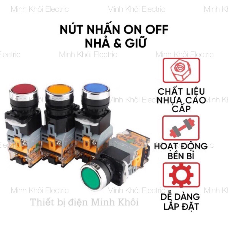 Release push button with pilot light 22, waterproof LA38 electrical ...