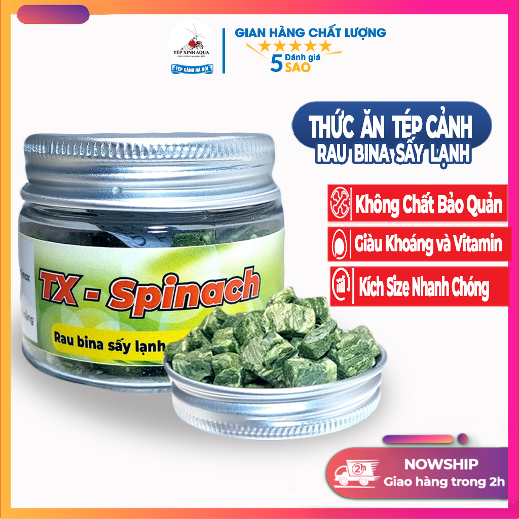 Tx ornamental shrimp food - SPINACH Freeze-dried SPINACH - Dried ...